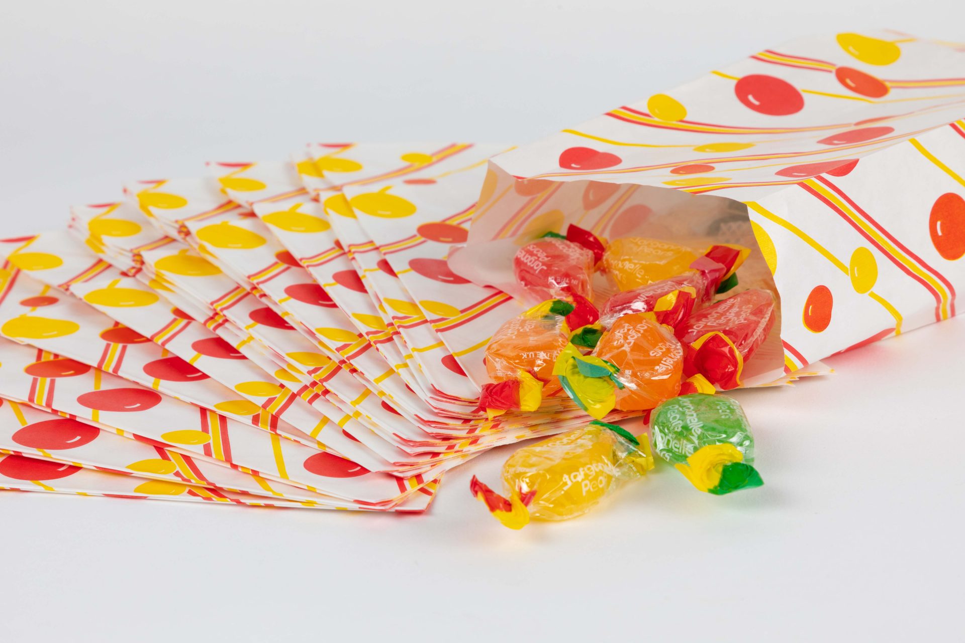 Ball & Stripe Design, Pick and Mix Block Bottom Paper Bag - Bags & Boxes